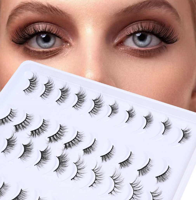 Exclusive Half Natural Mixed Type Eyelash 20 Pair Set - Eyelash World