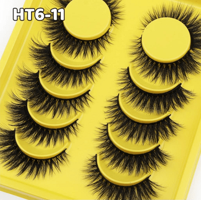 Dramatic 6 Pair Fluffy Volume Eyelash Set For Glamorous Look - Eyelash ...